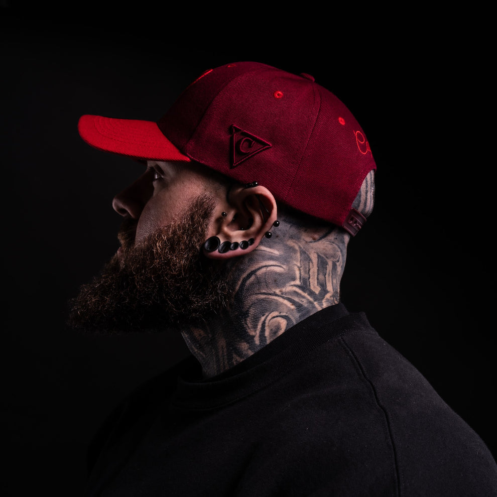 Horoscope Aries Curved Cap - Red | CAPICHE CAPS