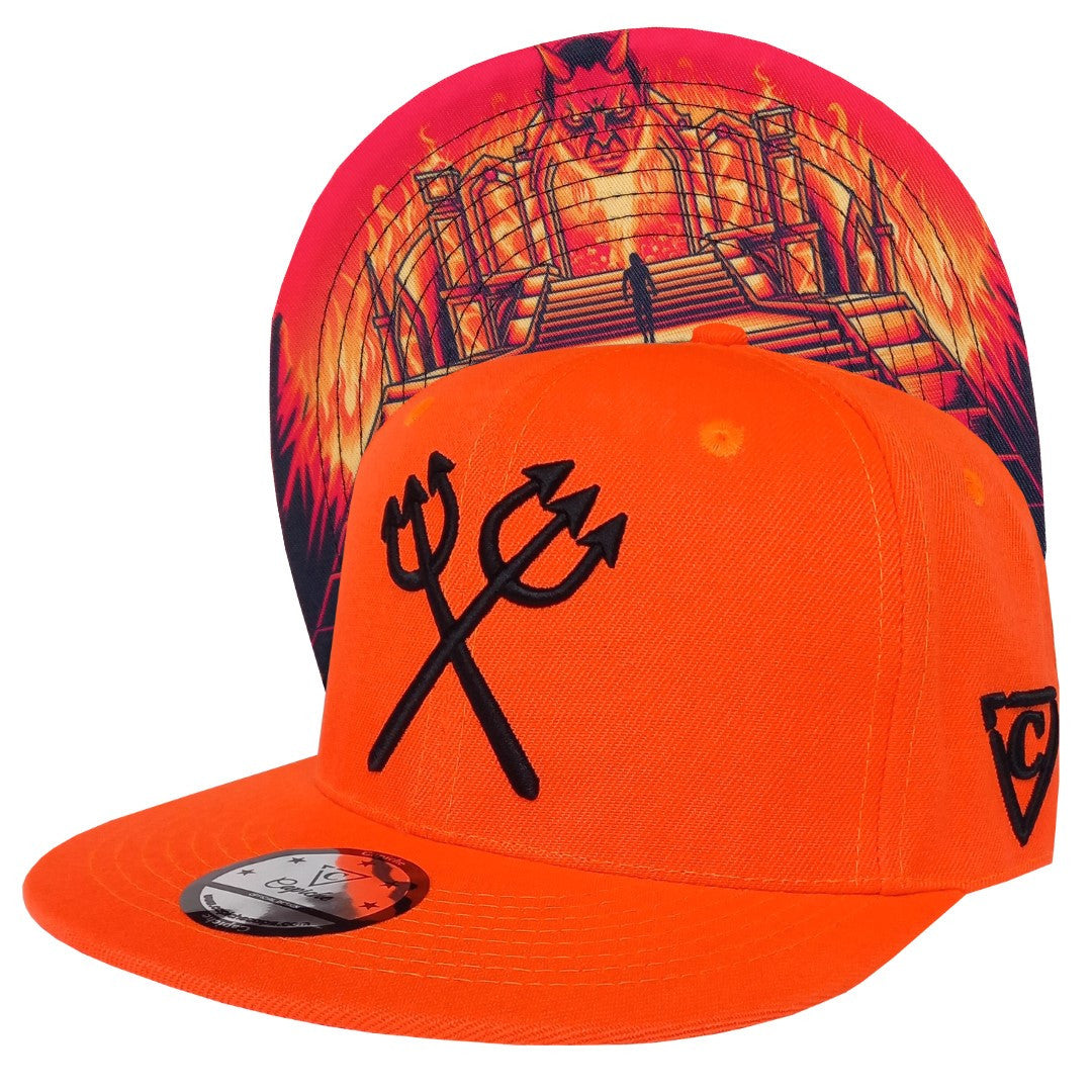 Devil's Gate Snapback - Neon Orange | CAPICHE CAPS