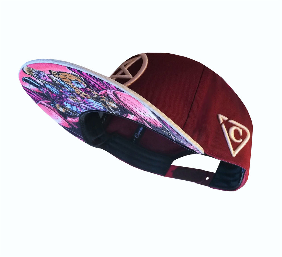 Cursed Dolls Snapback - Red/Light Beige | CAPICHE CAPS